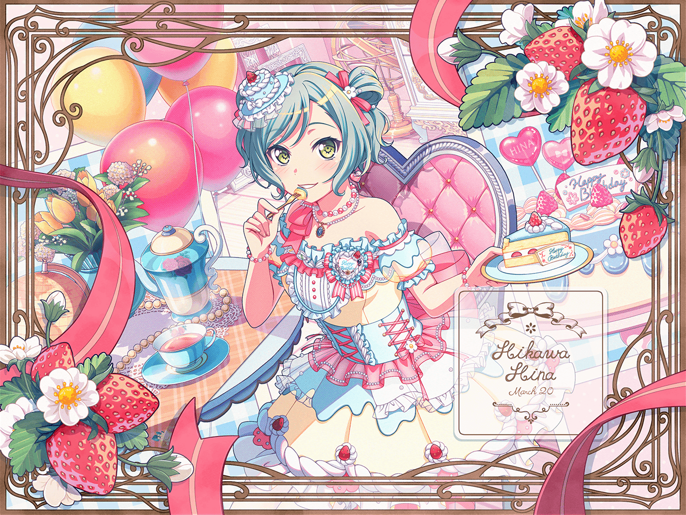 Sayo and Hina's Birthday cards for this year! : r/BanGDream